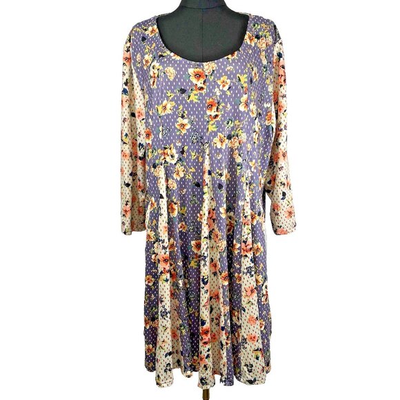 Reborn | Dresses | Reborn Womens Dress Size 3xl Nwt Swing Skirt Soft ...